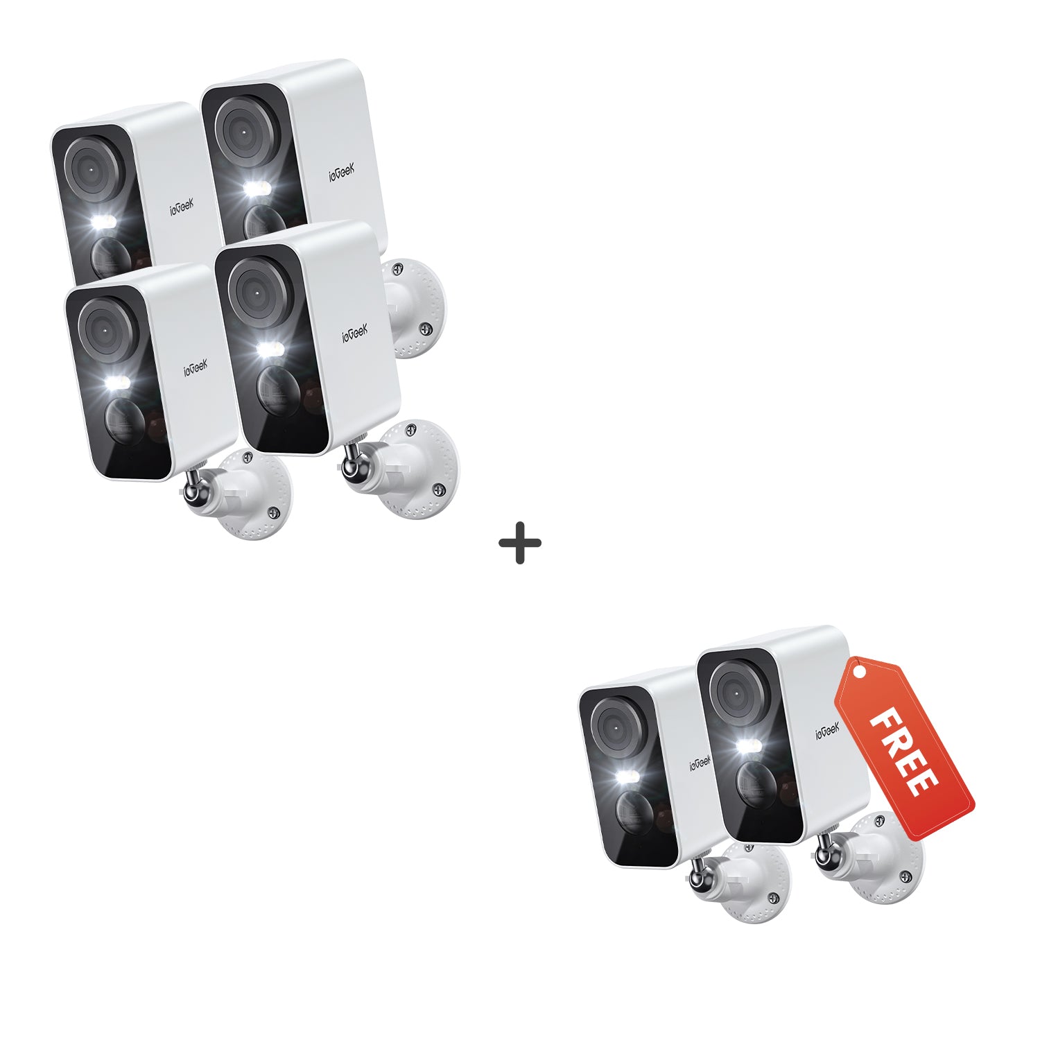 ieGeek ZY-C1 - Battery Power Security Camera with Spotlight & Alarm