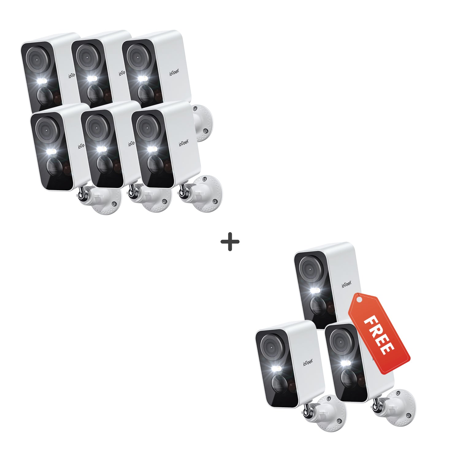 ieGeek ZY-C1 - Battery Power Security Camera with Spotlight & Alarm