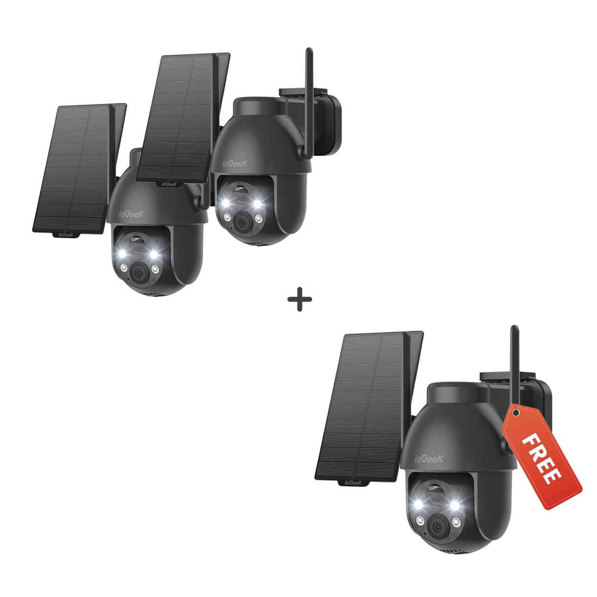 ZY-C2 Solar Powered Camera with Panel | 2K Wire-free – ieGeek