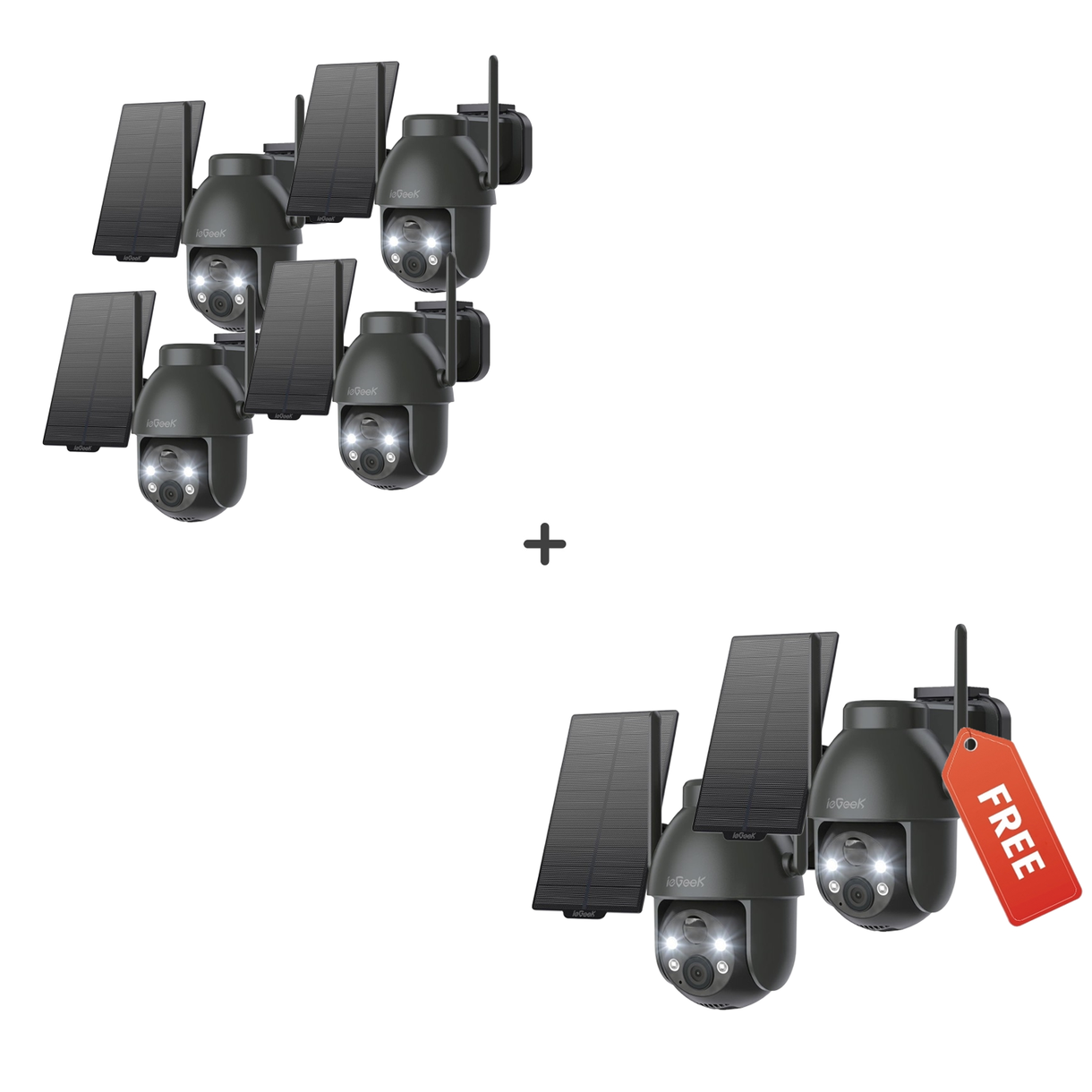 ZY-C2 Solar Powered Camera with Panel | 2K Wire-free – ieGeek