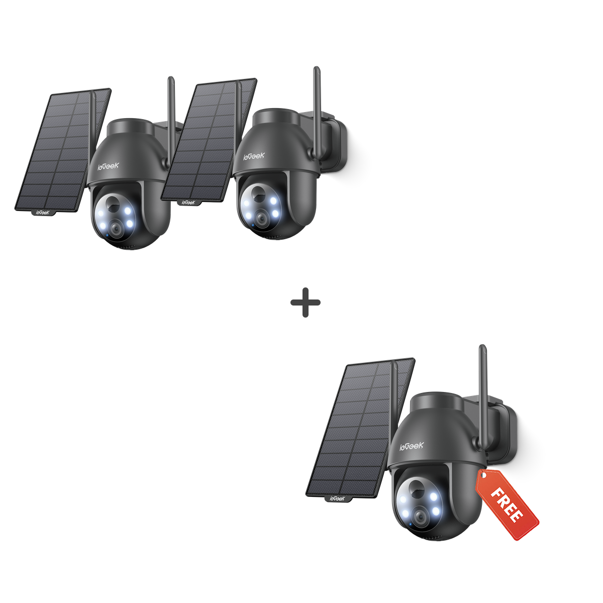 ZY-C2 Solar Powered Camera with Panel | 2K Wire-free – ieGeek