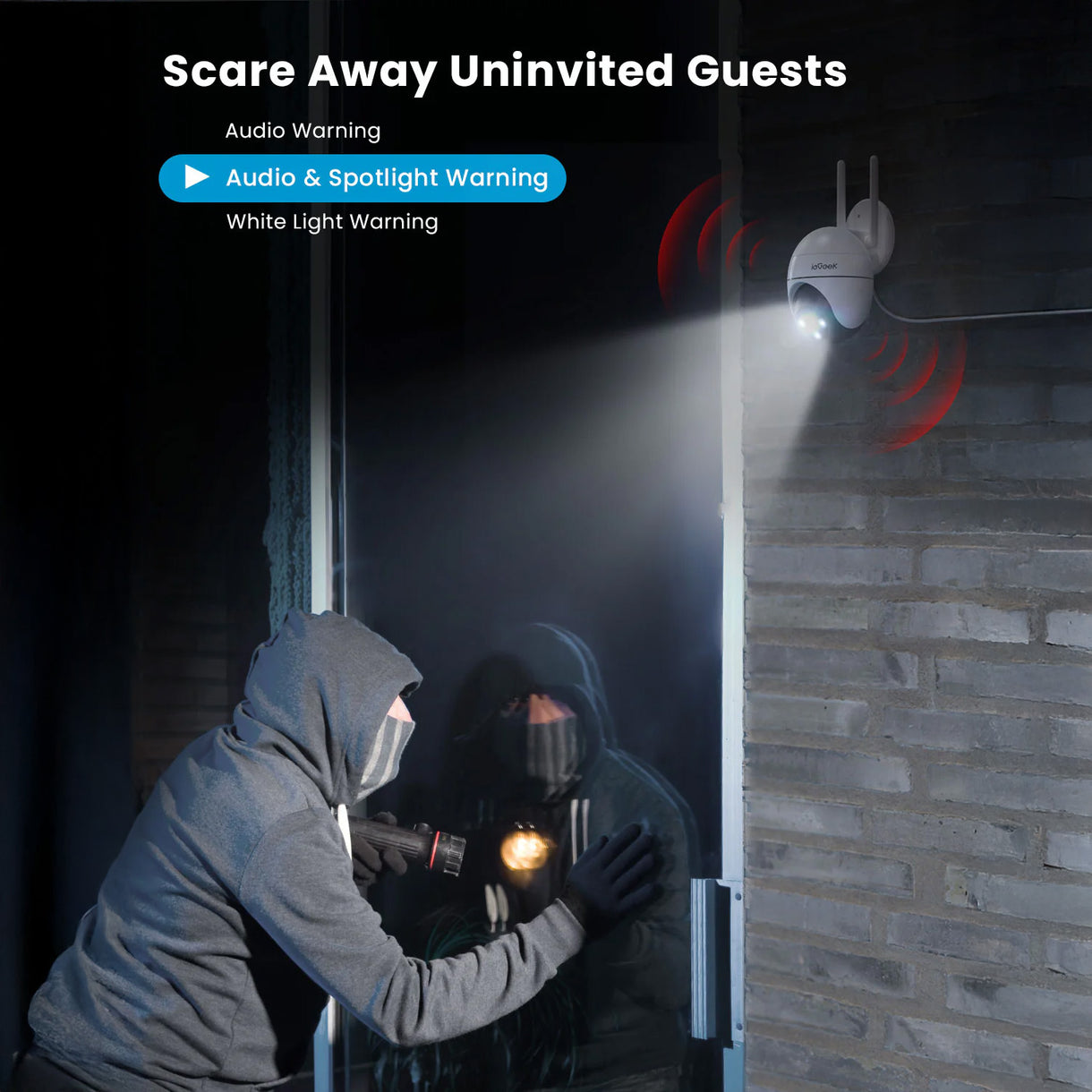 ZS-GQ2 Spotlight Security Camera | 2K Colour Night Vision – ieGeek