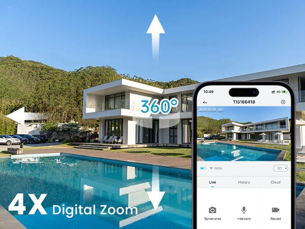 ZY-C2 Solar Powered Camera with Panel | 2K Wire-free – ieGeek